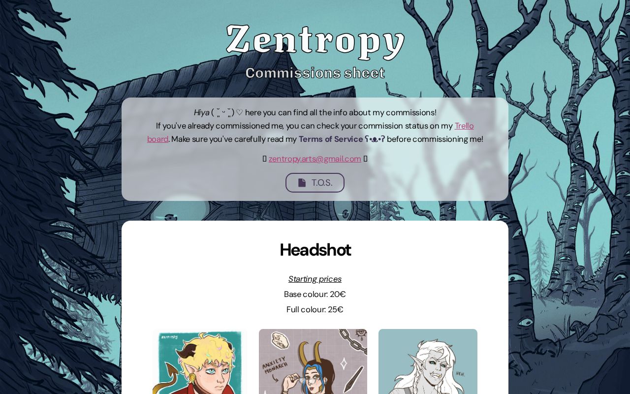 Zentropy's commissions